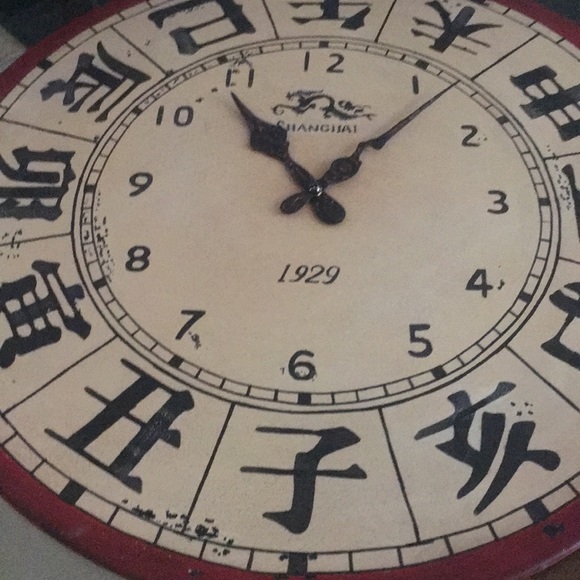 Wall Decor | Shanghai Decorative Oriental Wall Art Clock | Poshmark